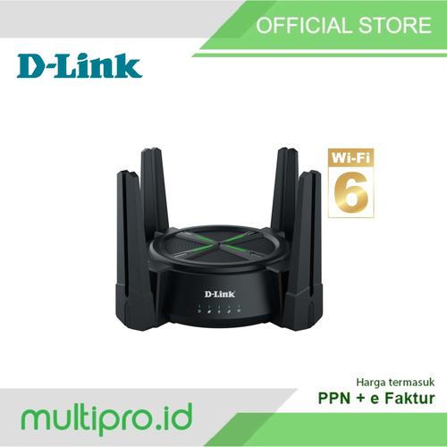 Promo D-Link Gaming Smart Router DIR-X6080Z EXO AX6000 2.5G Wi-Fi-6 ...