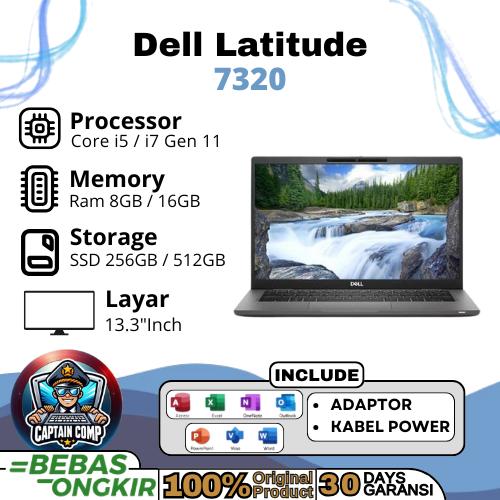 Jual Laptop Dell Latitude 7320 Core i5 & i7 Gen 11 Ram 8GB /16GB Full ...