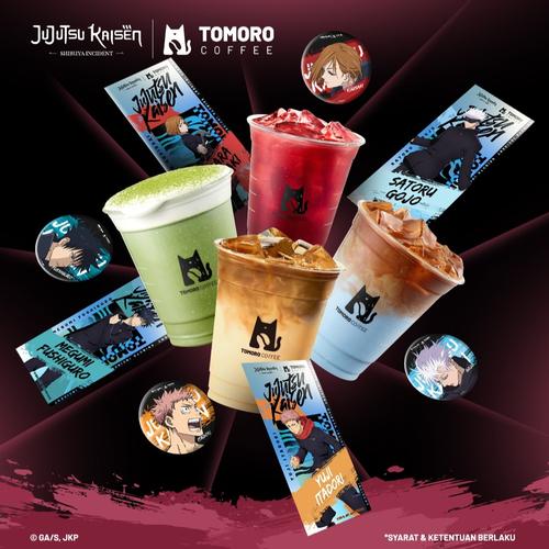 Promo TOMORO COFFEE X JUJUTSU KAISEN LIMITED EDITION PIN BADGE CARD ...