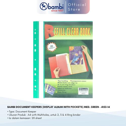 Promo Bambi Dokumen Folder A4 Isi 20 Pocket Tipe Document Pocket Edisi ...