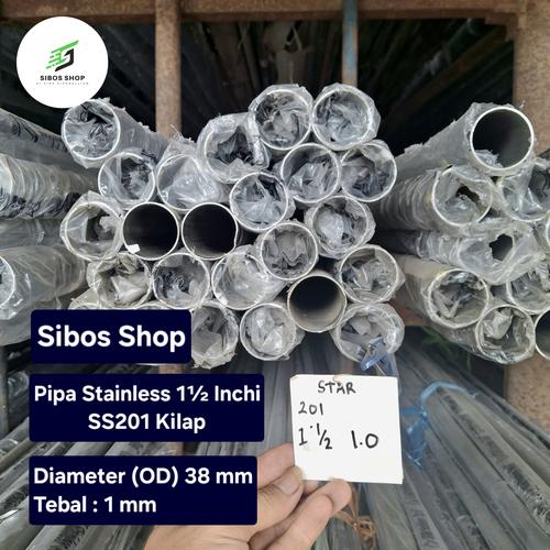 Jual Pipa Stainless SS201 1½ inchi | Od Od 38mm Id 36mm Tebal 1mm ...