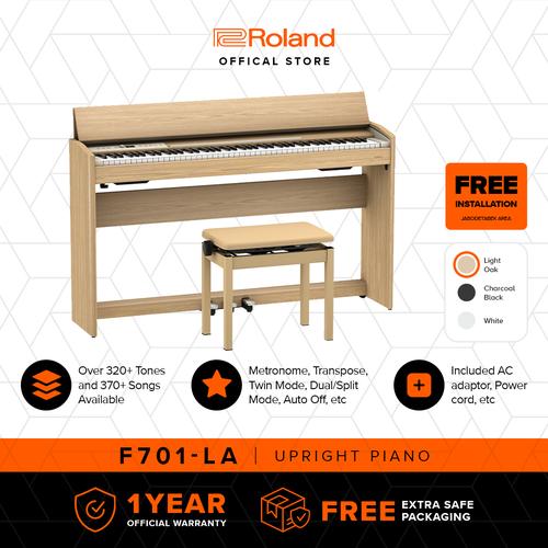 Promo Roland F701 Digital Piano OLED 3 Pedal PHA-4 Bluetooth 88 Keys ...
