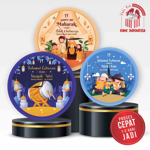Jual JAM MEJA CUSTOM IDUL FITRI SOUVENIR LEBARAN EID MUBAROK PARCEL ...