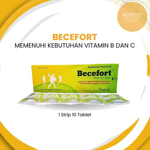 Jual BECEFORT MULTIVITAMIN tablet 10s (1 Strip isi 10 Tablet) - Kota ...