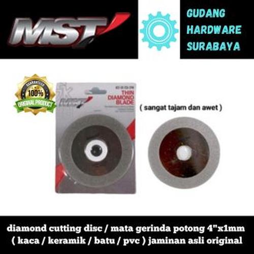Jual diamond cutting disc / mata gerinda potong 4"x1mm ( kaca / keramik / batu / pvc ) jaminan ...