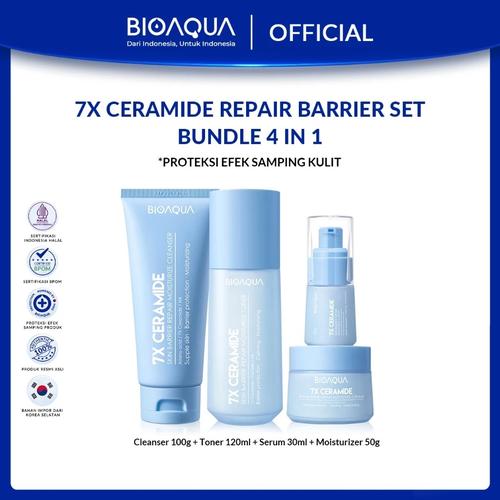 Jual BIOAQUA 7X Ceramide Skin Barrier Repair Moisturizer Set Paket ...