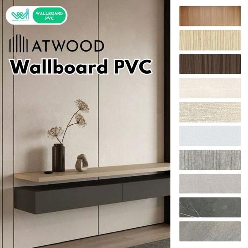 Jual Wallboard PVC Kayu | Fabric | Marmer Panel Dinding tebal 8mm - Oak ...