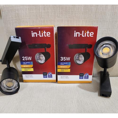 Jual INLITE TRACK LIGHT KAP LAMPU REL SOROT LED SPOT BODY HITAM 7W ...