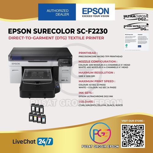 Jual Printer Epson SureColor SC-F2230 SCF2030 SCF 2030 printer garment ...
