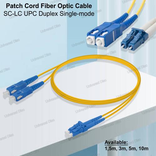 Jual Kabel Fiber Optic Patchcord Duplex SC-LC UPC Single Mode 1.5m, 3m ...