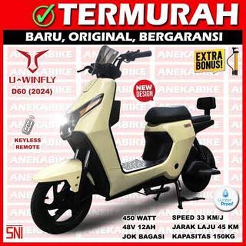 Jual Sepeda Motor Listrik Uwinfly D60 D70 Terbaru - D60 HITAM, LALAMOVE - Kab. Bekasi - Aneka ...