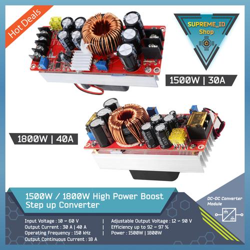Jual High Power DC-DC Step Up Boost Converter + Active Cooling | 1500W 30A - 1500W 30A Boost ...