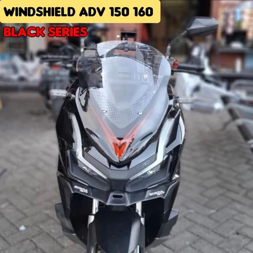 Jual Visor Windshield ADV 160 ADV 150 Black Series Pendek Sporty model Thailand - Lis Silver ...