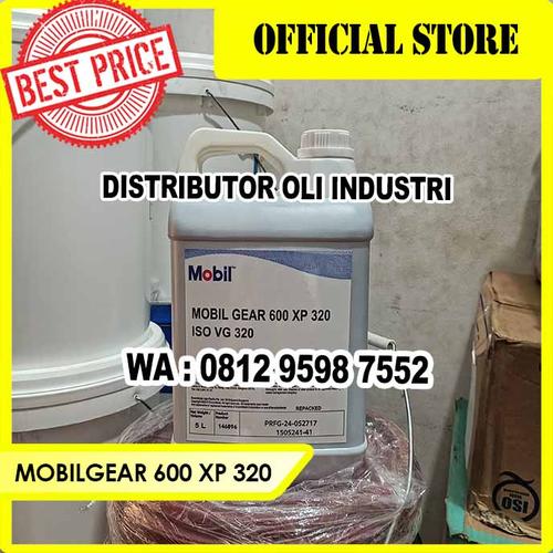 Jual MOBILGEAR 600 XP 320 ( Kemasan 5 Liter - Extreme Pressure Gear Oil ...