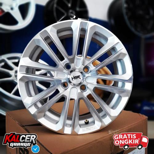 Jual Velg racing oem look HSR ALKANI R15 4X100 silver polish Mobil Jazz ...