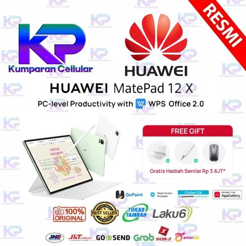 Promo Huawei MatePad 12 X Tablet | PC-level WPS Office | PaperMatte ...