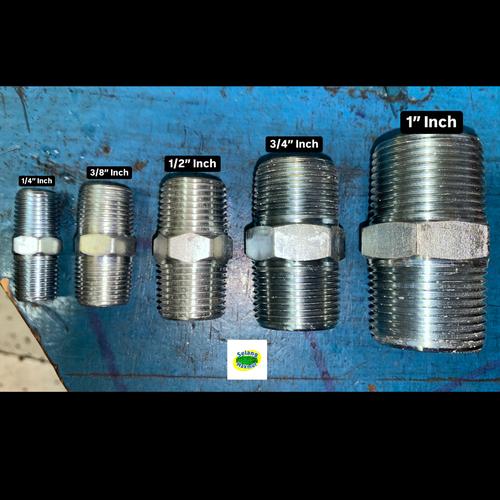 Jual Double nepel ( double niple ) Hydraulic 1/4" - 1" Inch NPT x NPT / MB x MB - 1/4" - Jakarta ...