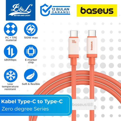 Jual BASEUS 0°C Series Kabel Data Type-C to Type-C PD 100W Extreme Cold ...