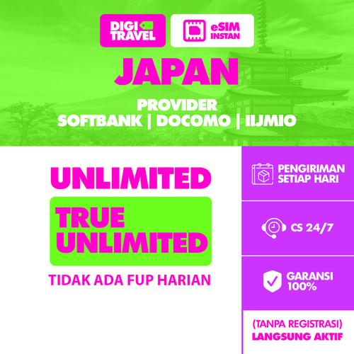 Jual DIGI TRAVEL eSIM Japan True Unlimited | eSIM Jepang True Unlimited ...