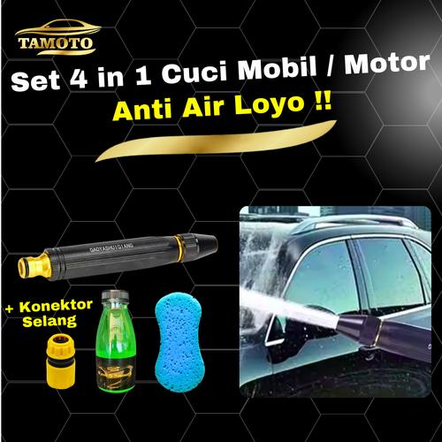 Promo Kepala semprotan air cuci motor mobil tanpa listrik / Alat steam ...