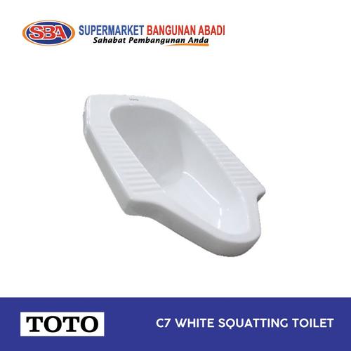Jual CLOSET / KLOSET JONGKOK / TOILET SQUAT TOTO CE 7 / CE7 PUTIH ...