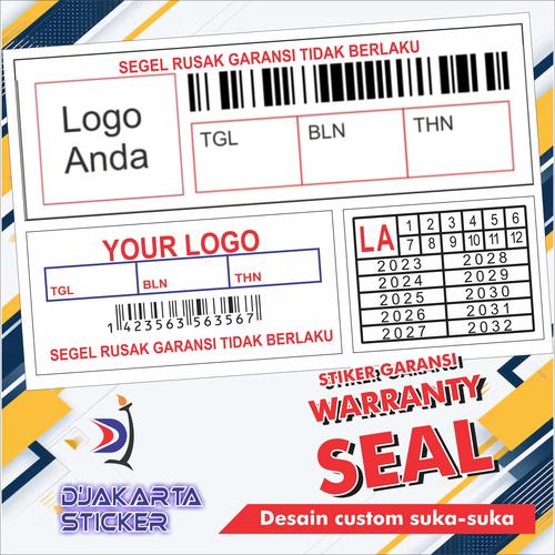 Jual Stiker Segel Garansi Pecah Telur bisa custom full collor digital ...
