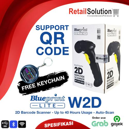 Jual Barcode Scanner 2D Wireless Bluetooth QR - Blueprint BP-LITE W2D ...