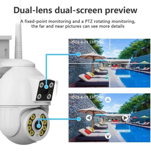 Jual IP Camera Outdoor 10MP 2Way Audio Motion Detechtion Aplikasi ICSEE ...