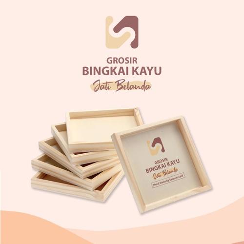 Jual UKURAN SISI DALAM 20x20 CM Bingkai Kayu Frame Kayu Jati Belanda ...