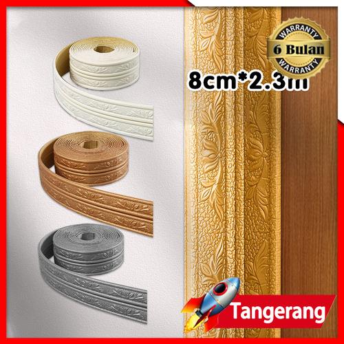 Jual Wall Border List Wallpaper Dinding 3D Foam Stiker Strip 230cm*8cm ...