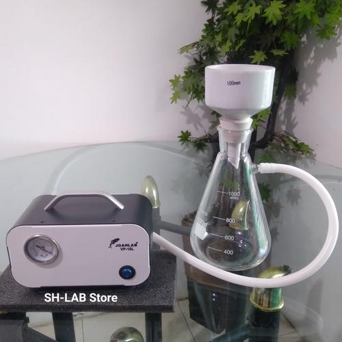 Promo Set Vacuum Corong Buchner 1000ml & 100mm Plus Vacuum Pump VP-10L ...