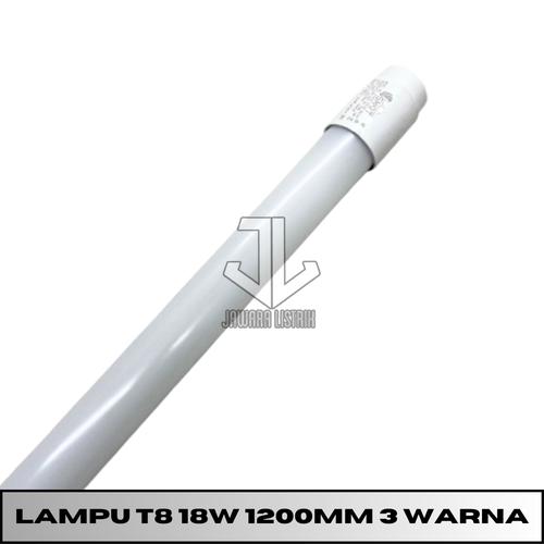 Jual LAMPU T8 LAMPU PANJANG 120CM LAMPU LED TUBE 3 COLOUR 18 WATT ...