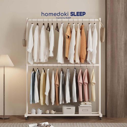 Promo Homedoki Rak Gantungan Baju Besi / Stand Hanger / Gawang Baju ...