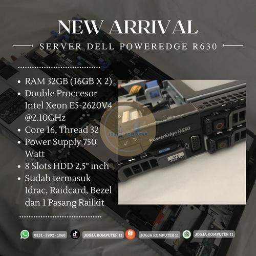 Jual Server Dell PowerEdge R630 RAM 32GB Intel Xeon E5-2620V4 @2.10GHz ...