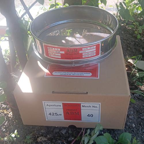 Jual Test sieve analys mesh 40(425mikron) diameter 20cm atau 8 inchi ...