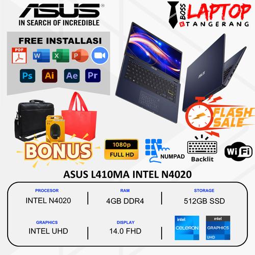 Jual PROMO DISKON Laptop Asus L410ma Ra,m 4GB 512GB Ssd 14 Inch FHD ...
