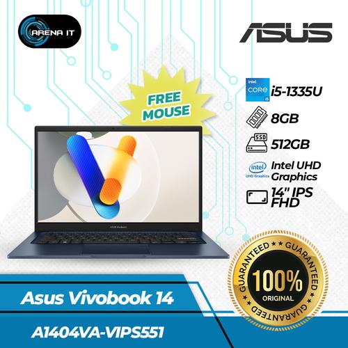 Promo Laptop ASUS Vivobook 14 A1404VA-VIPS551 - Quiet Blue [Intel Core ...