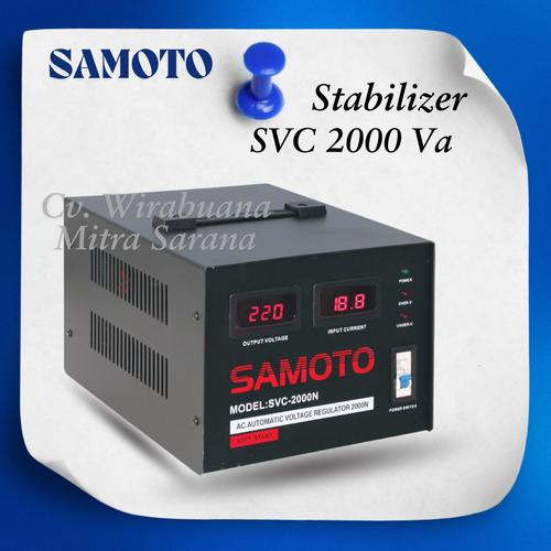 Jual Stabilizer Servo Motor 2000Va SAMOTO Stavolt SVC-2000N - Kota ...