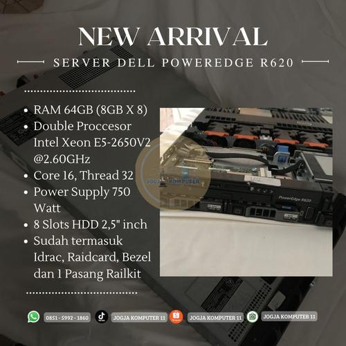 Jual Server Dell PowerEdge R620 RAM 64GB Intel Xeon E5-2650V2 @2.60GHz ...