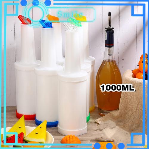 Jual 1 Liter Botol Syrup 1000ml Botol Untuk Sirup Plastik PE Bottle Jar ...