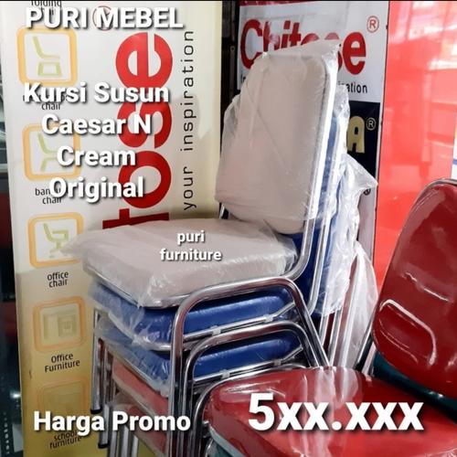 Jual KURSI SUSUN TUMPUK CHITOSE CAESAR N, WARNA CREAM - ASLI ORIGINAL ...