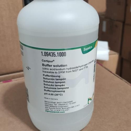 Jual Buffer Solution pH 4 MERCK, Volume 1000 ml Kode : 1.09435.1000 ...