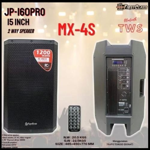 Jual Speaker Aktif Firstclass MX 4S JP 160 PRO 15ins 1200w USB TWS Bluetooth Harga 1pcs ORIGINAL ...