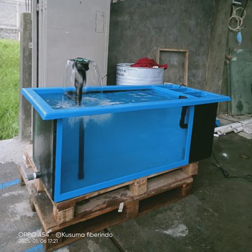 Jual bak fiber kaca termurah 125x50x50 kombinasi warna hitam dan biru ...