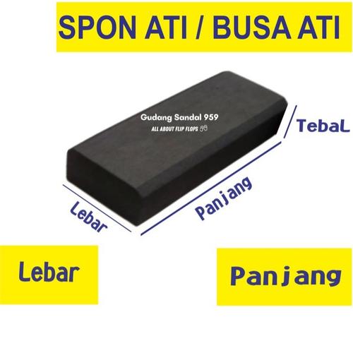 Jual SPON ATI / BUSA ATI HITAM TEBAL 5 CM UKURAN LEBAR 5 CM X PANJANG ...