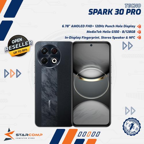 Promo TECNO Spark 30 Pro 8/128GB 120Hz AMOLED Helio G100 4.5 Fast Network 108MP Main Camera ...