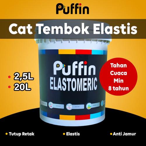Jual Cat tembok PUFFIN ELASTOMERIC exterior 2.5L tahan cuaca min 8 ...