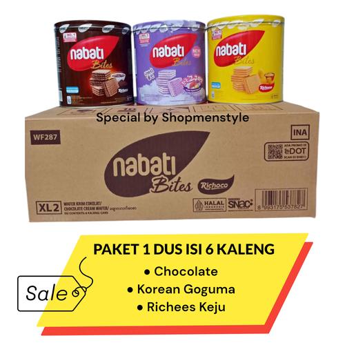 Promo Nabati Wafer Kaleng 1 Dus isi 6 pcs Korean Goguma Richeese ...