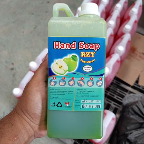 Jual Sabun Cuci Tangan Hand Soap Wangi Apel Murah 1 Liter Hand wash ...