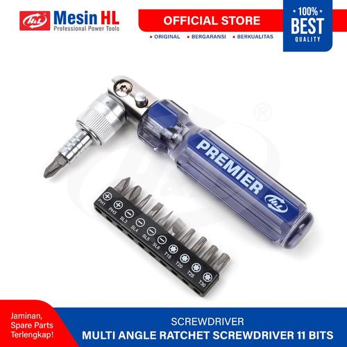 Jual HL Obeng Ratchet Flexible Set / Multi Angle Ratchet Screwdriver ...
